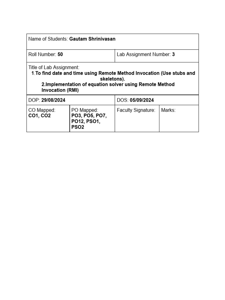 50 a Gautam Dscc3 | PDF | Method (Computer Programming) | Java Virtual ... 50 a Gautam Dscc3 | PDF | Method (Computer Programming) | Java Virtual ...