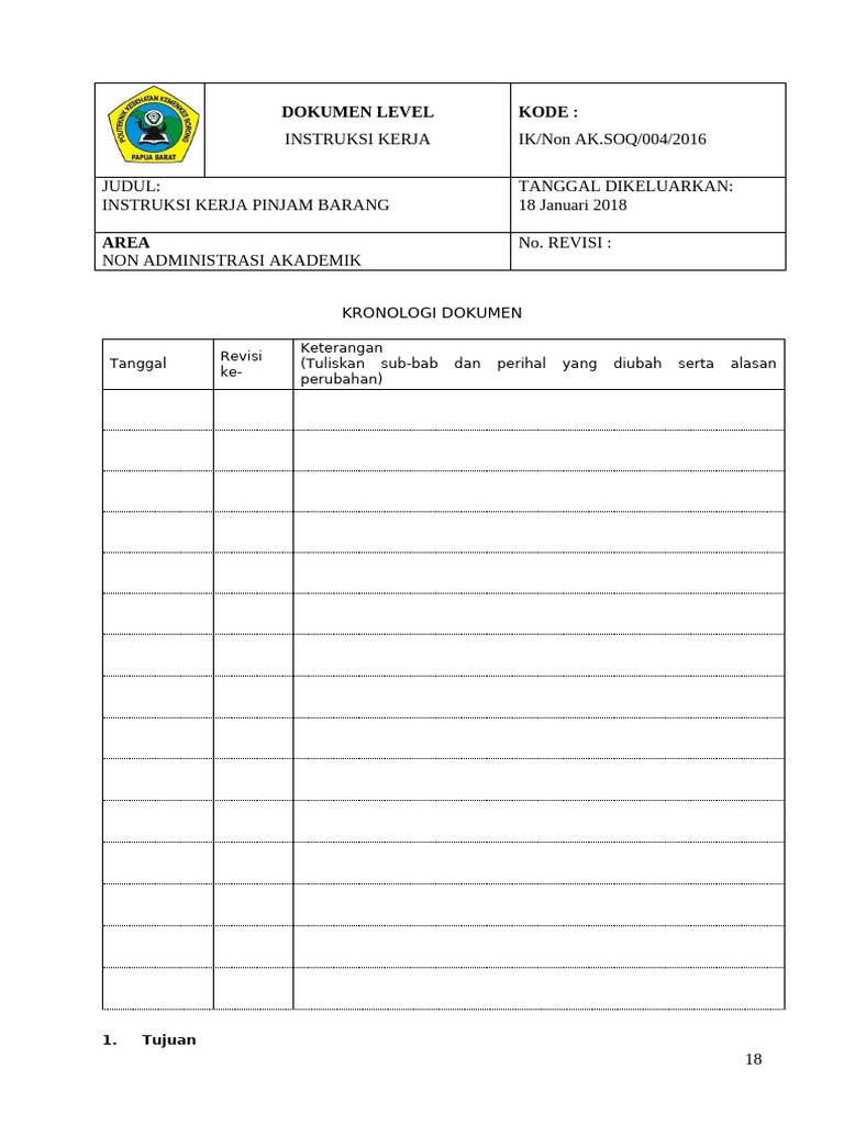 IK Pinjam Barang | PDF