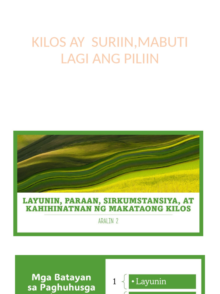 Layunin Paraansirkumstansiya | PDF
