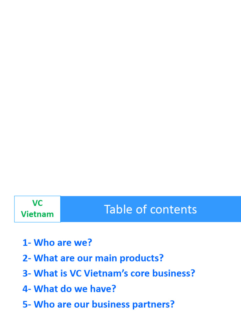 VC Vietnam | PDF | Production And Manufacturing | Secondary Sector Of ...