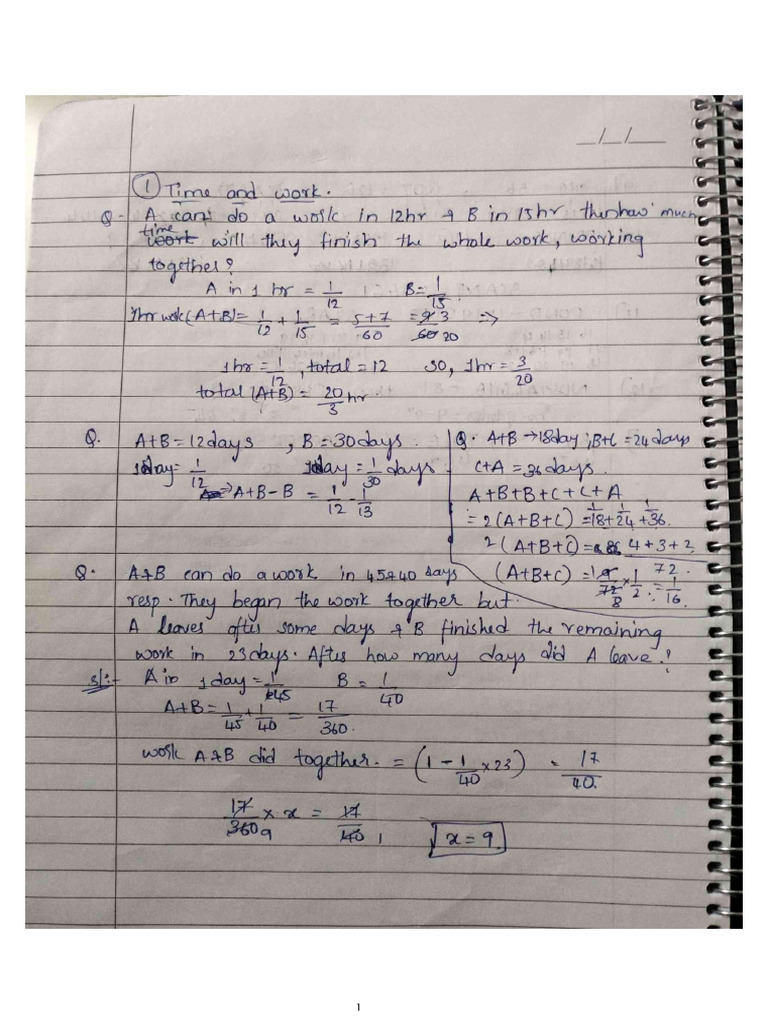 Aptitude Notes | PDF