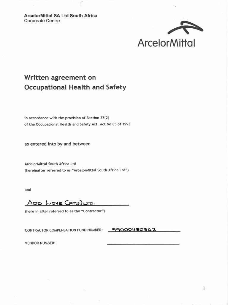 Section 37 Written Agreement | PDF