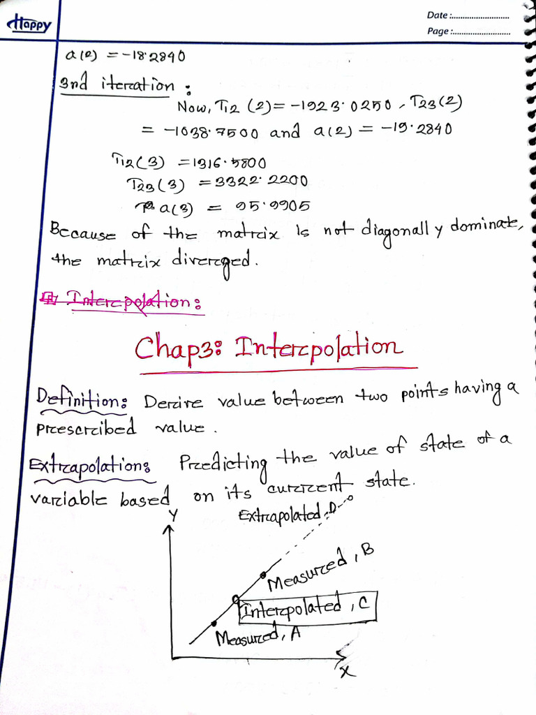 Interpolation (Numerical) | PDF