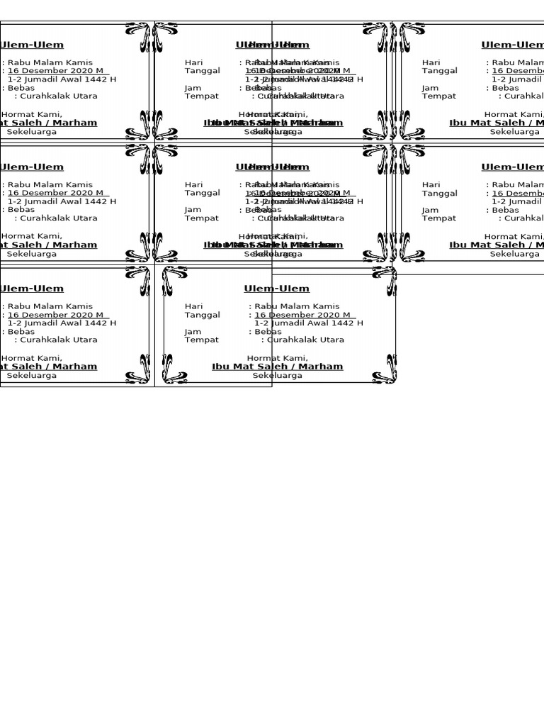 Ulem-Ulem Mbah | PDF