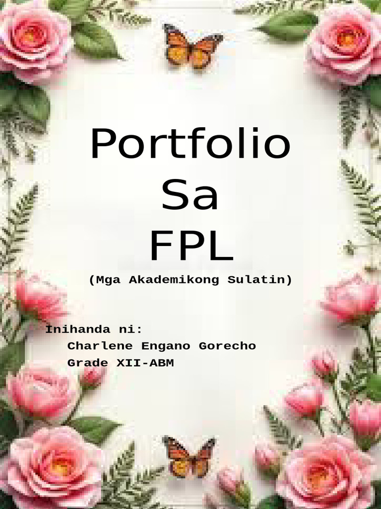 Akademikong Sulatin FPL | PDF