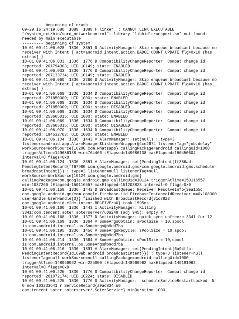 Standby Android Log 2024 1001 095953 | PDF | Mobile Computers ...