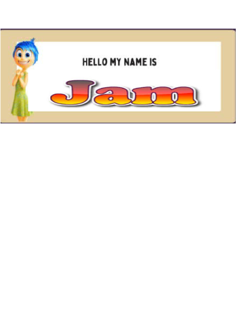 JAM Name Plate | PDF