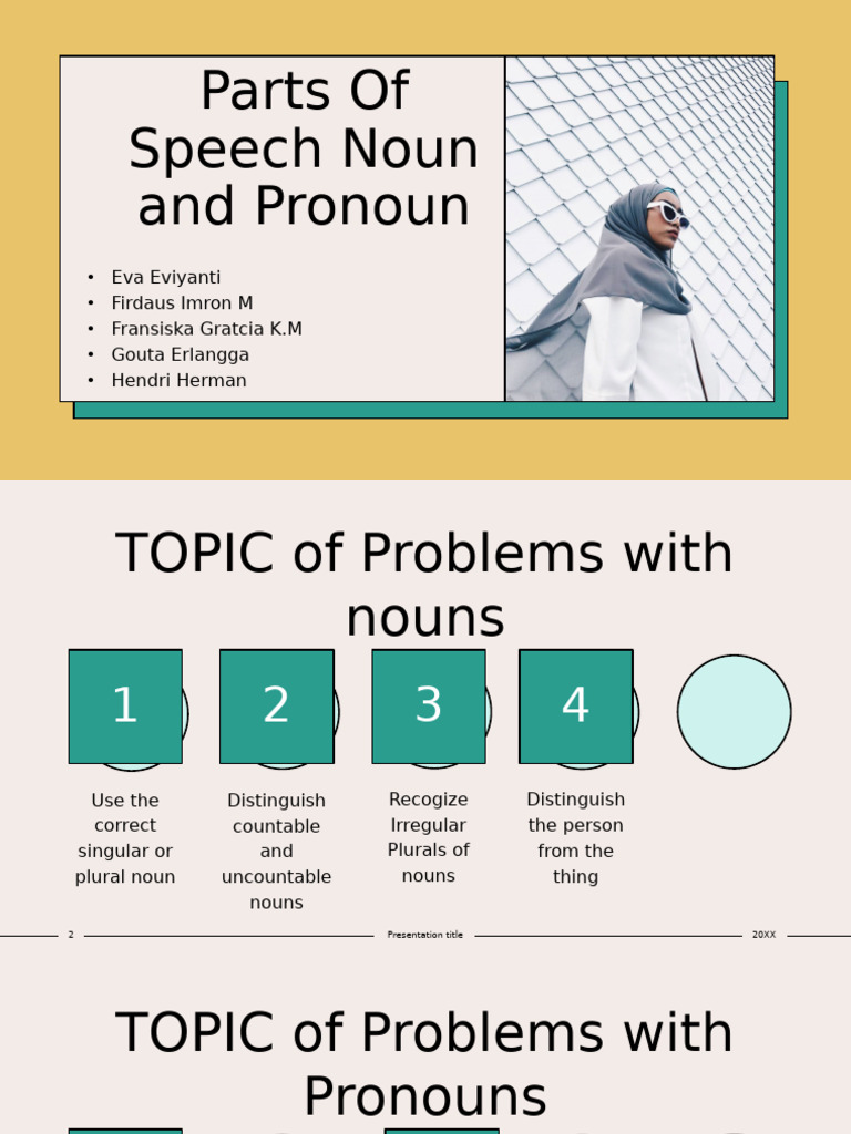 Parts of Speech Noun and Pronoun | PDF | Plural | Noun