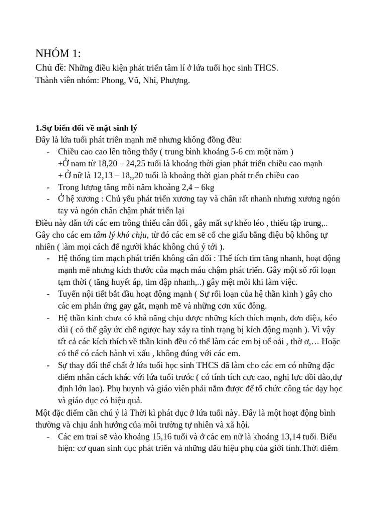 N I Dung TLH Nhóm 1 | PDF