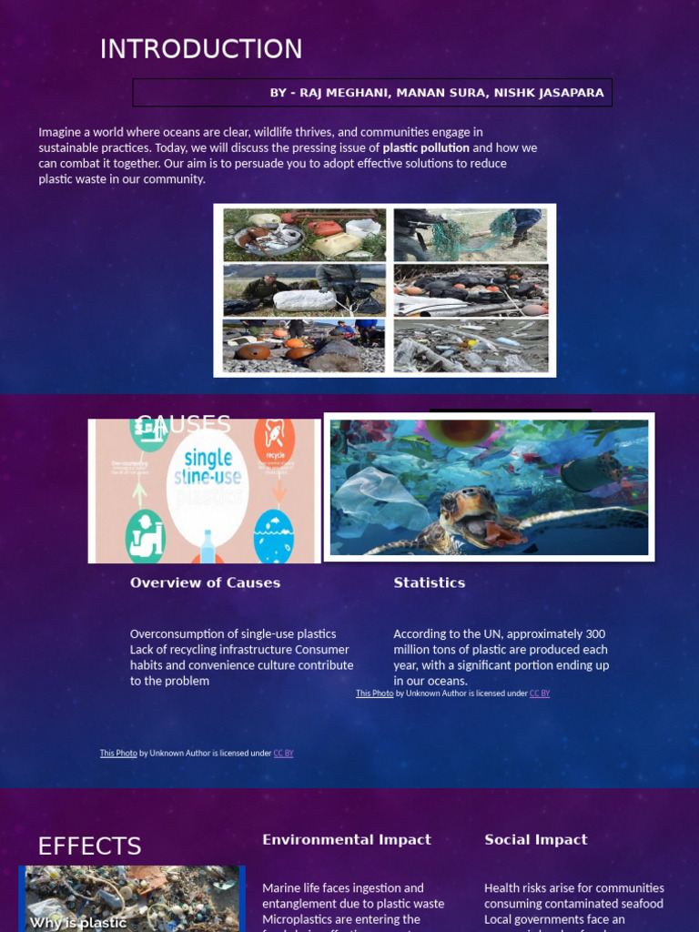 Elective Presentation Plastic Pollution | PDF | Sustainability | Pollution
