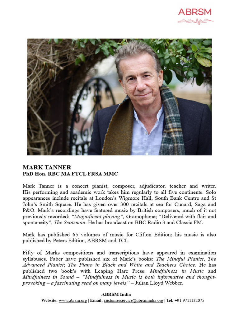Mark Tanner - ABRSM Examiner | PDF