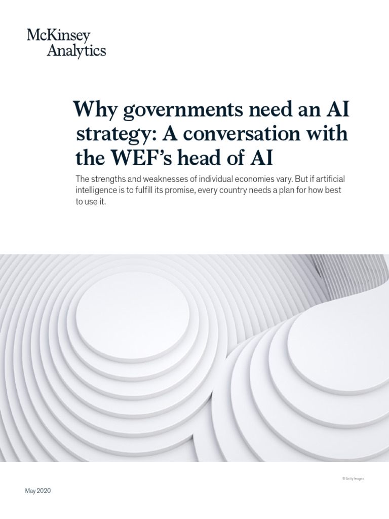 Why Governments Need An Ai Strategy Wef Head of Ai | PDF | Artificial ...