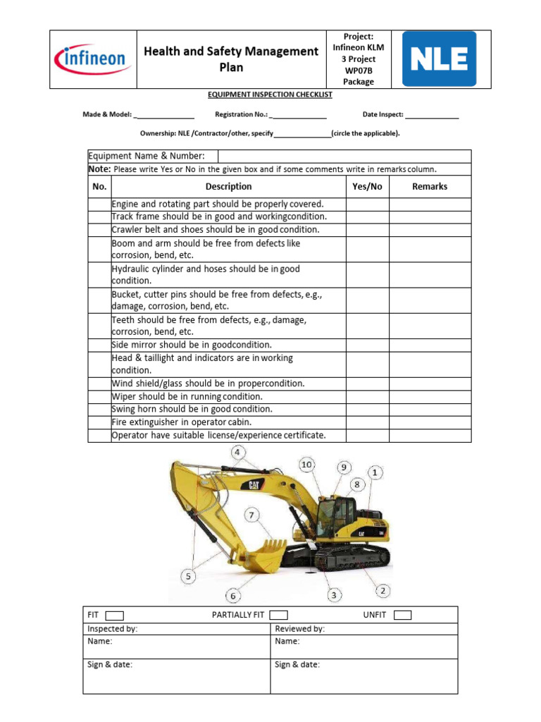 Equipment Inspection Checklist Template | PDF