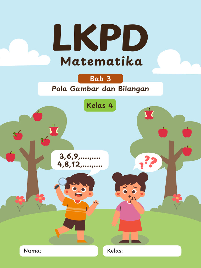 LKPD MTK Pola Gambar Bilangan Kls 4 | PDF