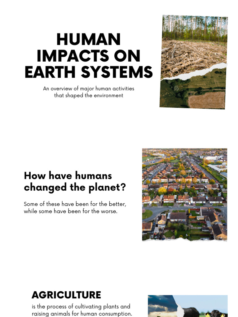 Human Impacts On The Earths Systems 1 | PDF | Climate Change | Holocene