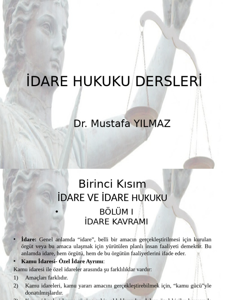 İDARE HUKUKU -4 (1) | PDF