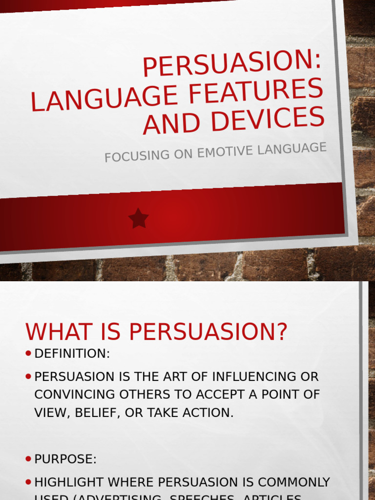Emotive Language in Persuasion | PDF | Persuasion | Sympathy