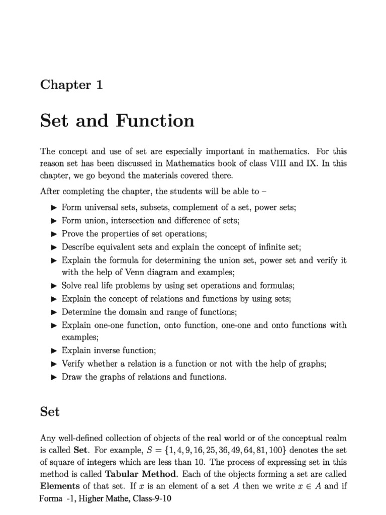 Set & Function | PDF