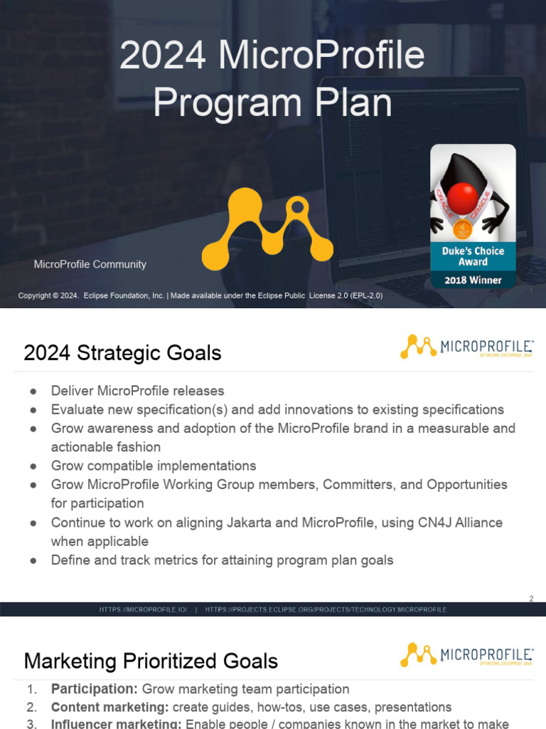 2024 MicroProfile Program Plan | PDF | Computing | Human Communication