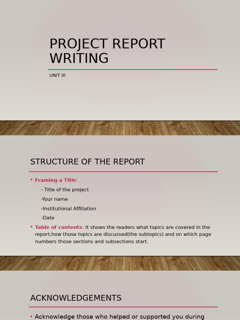 Unit 3-Report Writing | PDF | Theory | Information