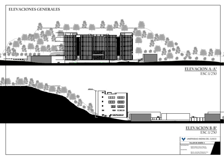 Elevaciones Generales Taller V | PDF