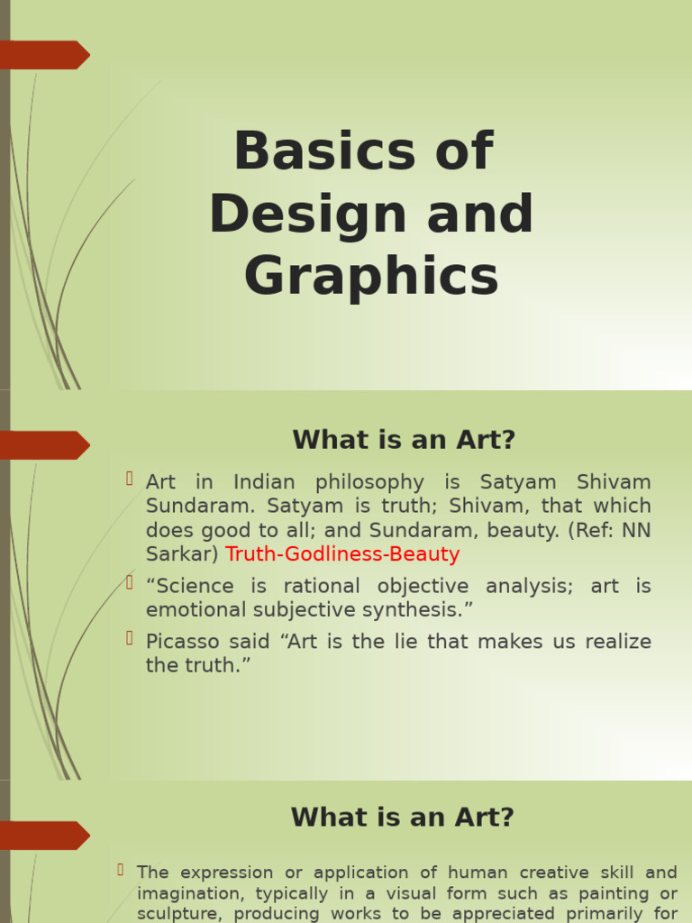 Unit 1 - L1 Basics of Design and Graphics | PDF | Graphic Design ...