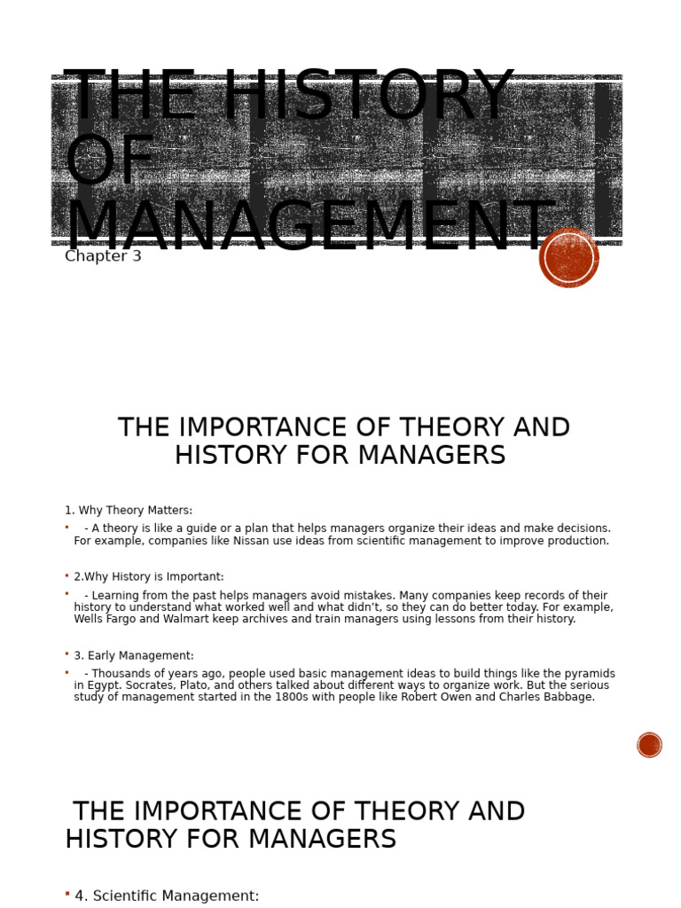 Management Theory and History Insights | PDF | System | Organizational ...