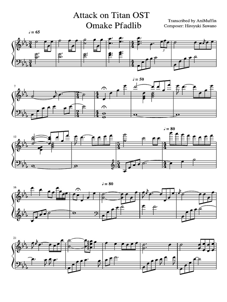 Attack on Titan OST Omake Pfadlib | PDF