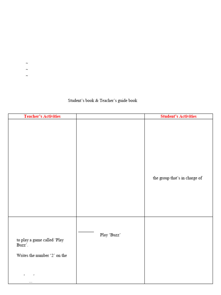 Lesson Plan For Grade 7 Prepared by T. Pal Samuth | PDF | Lesson Plan ...