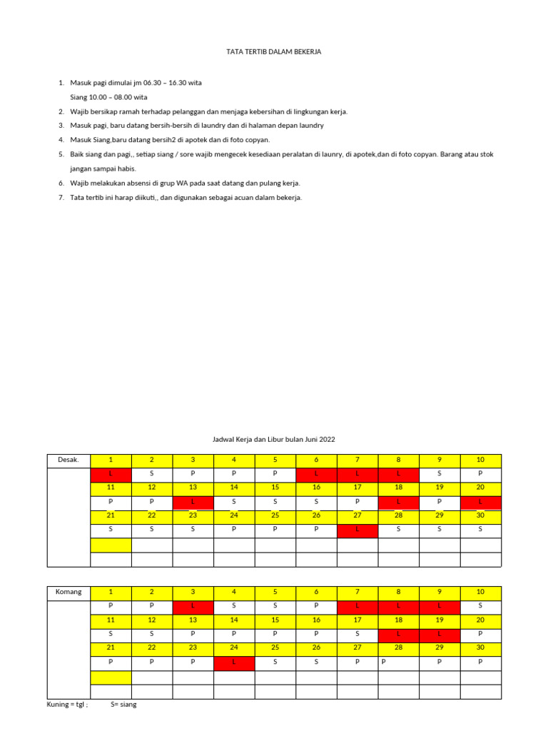 JADWAL | PDF