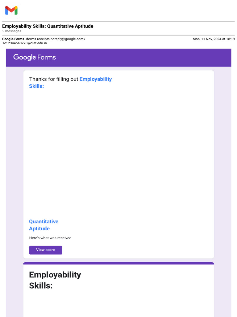 Gmail - Employability Skills - Quantitative Aptitude | PDF | Odds | Numbers