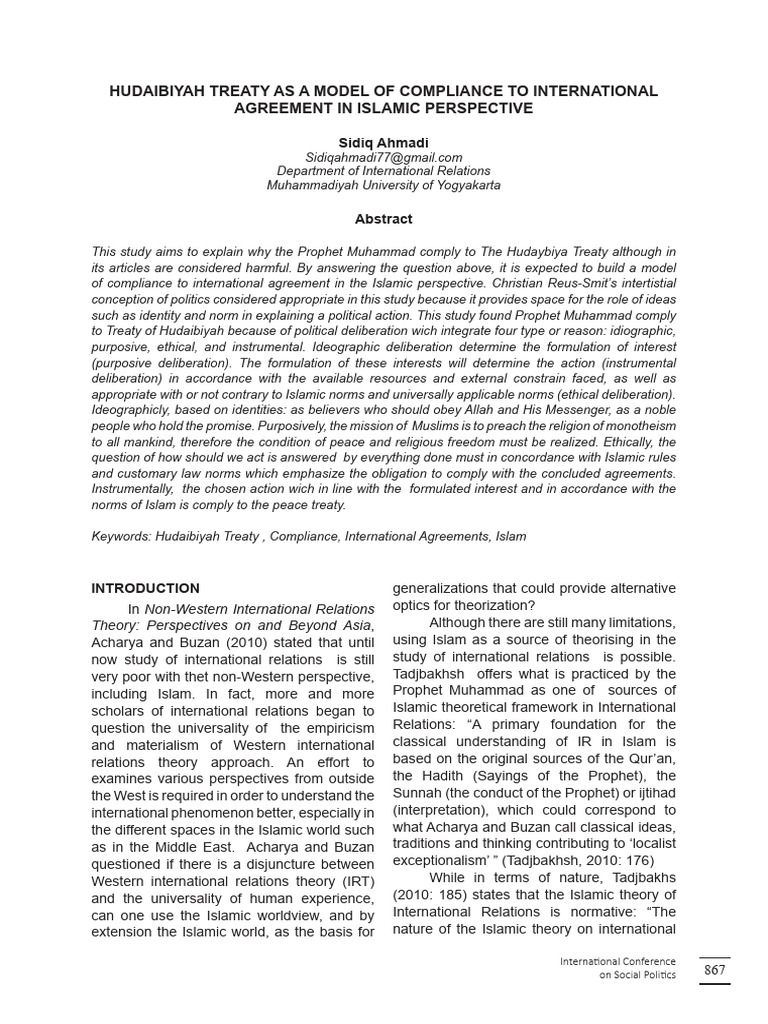 treaty of hudaibiya | PDF | Muhammad | Mecca