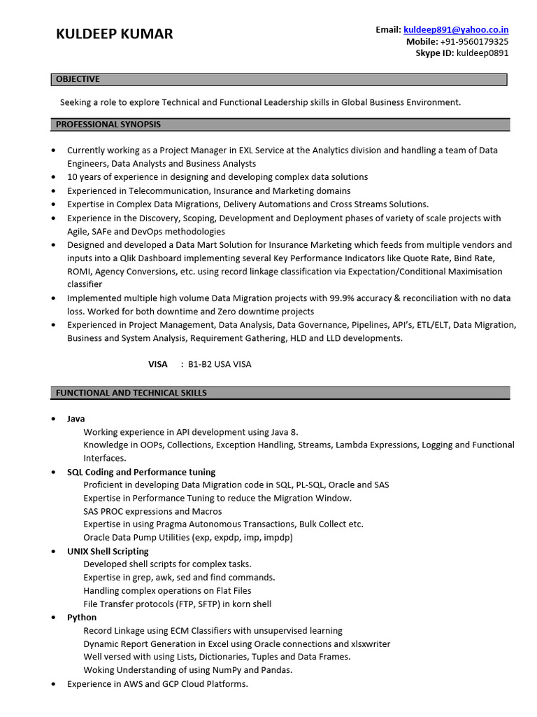 Resume Kuldeep v2024 | PDF | Customer Relationship Management ...