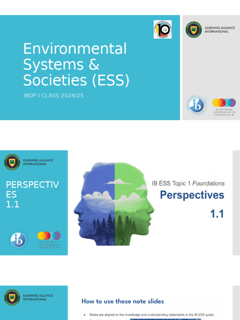 ESS - Topic 1.1 Perspectives | PDF | Environmentalism | Social Media ESS - Topic 1.1 Perspectives | PDF | Environmentalism | Social Media