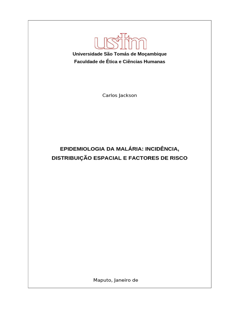 Modelo de Capa e Folha de Rosto | PDF