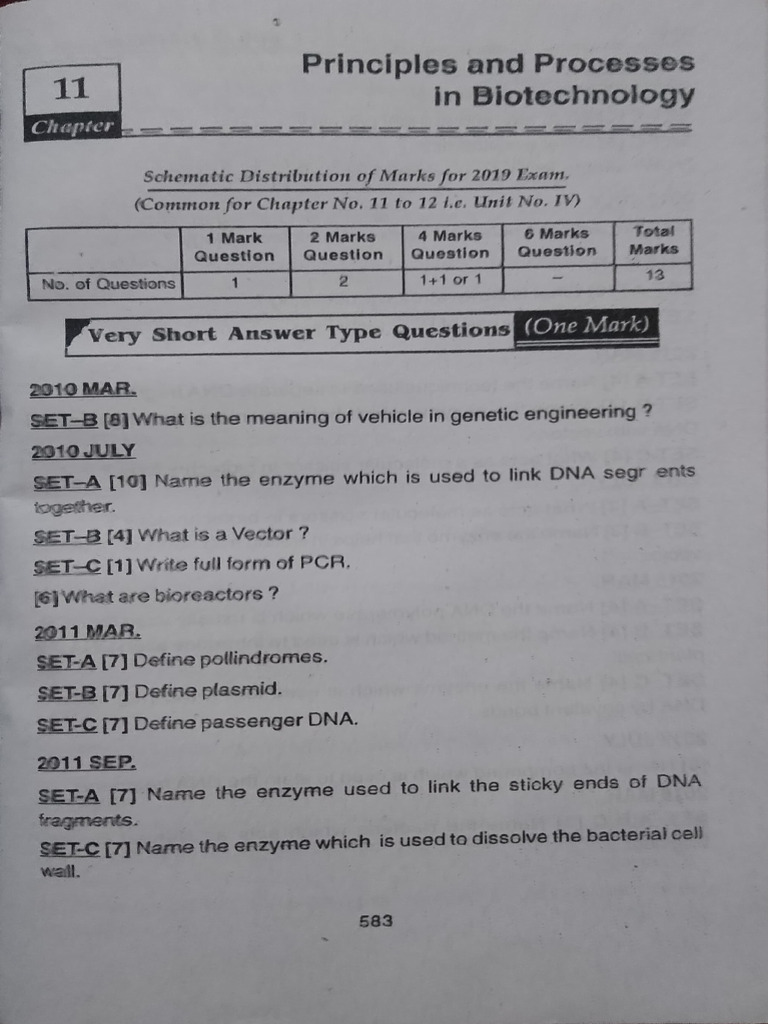 Biotechnology Questions | PDF | Molecular Cloning | Recombinant Dna