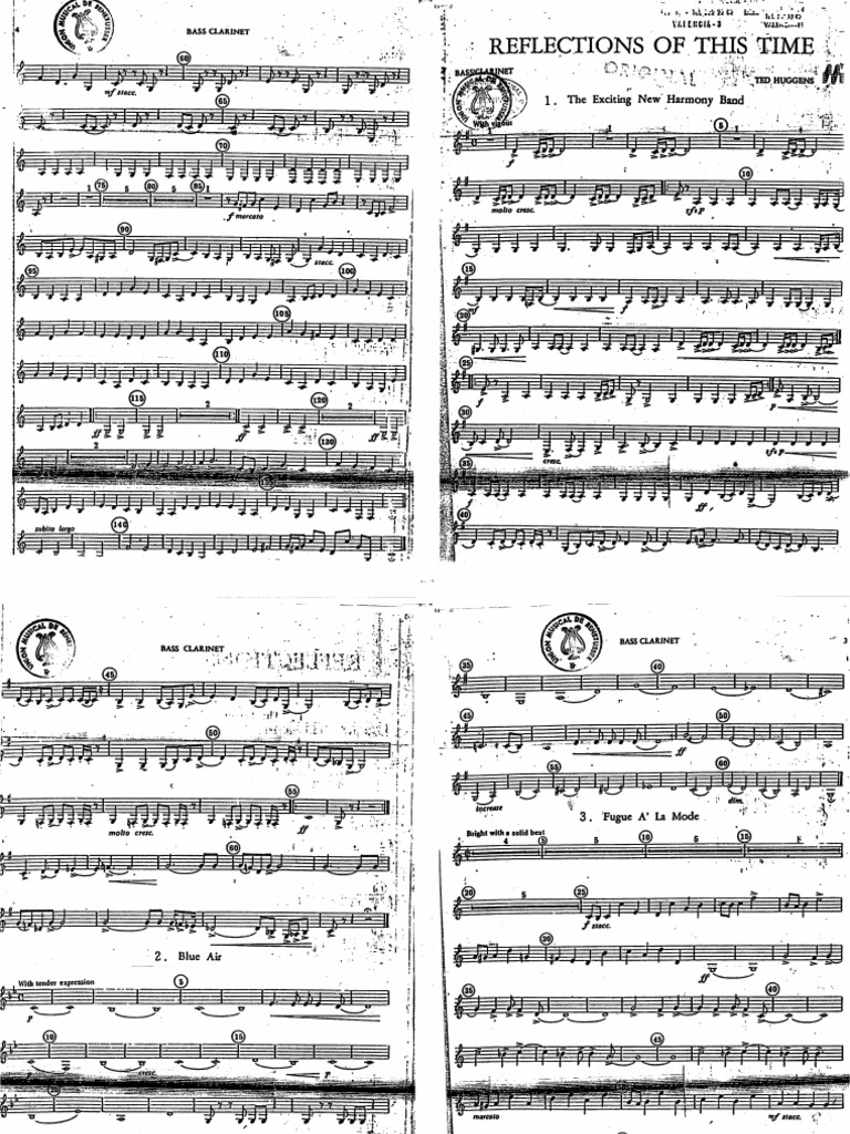 Reflections - Clarinete Bajo | PDF