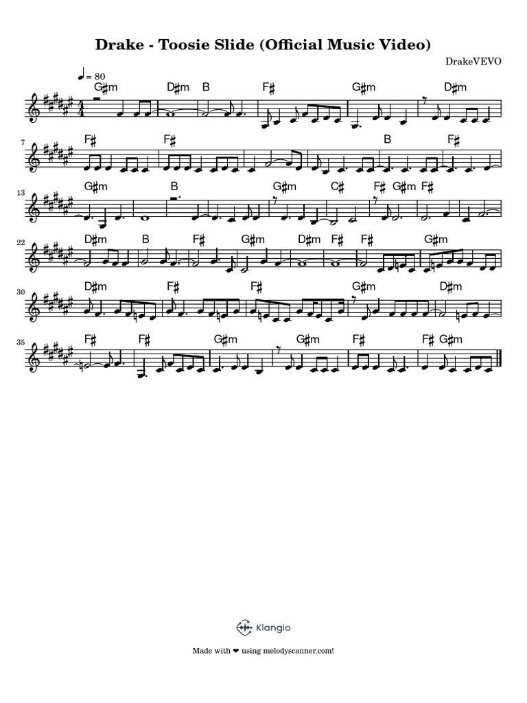 Drake - Toosie Slide (Official Music Video) | PDF | Song Recordings ...