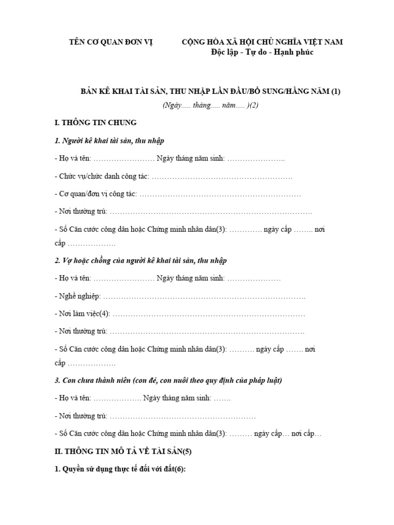 mau-ke-khai-tai-san-thu-nhap NĐ130 | PDF