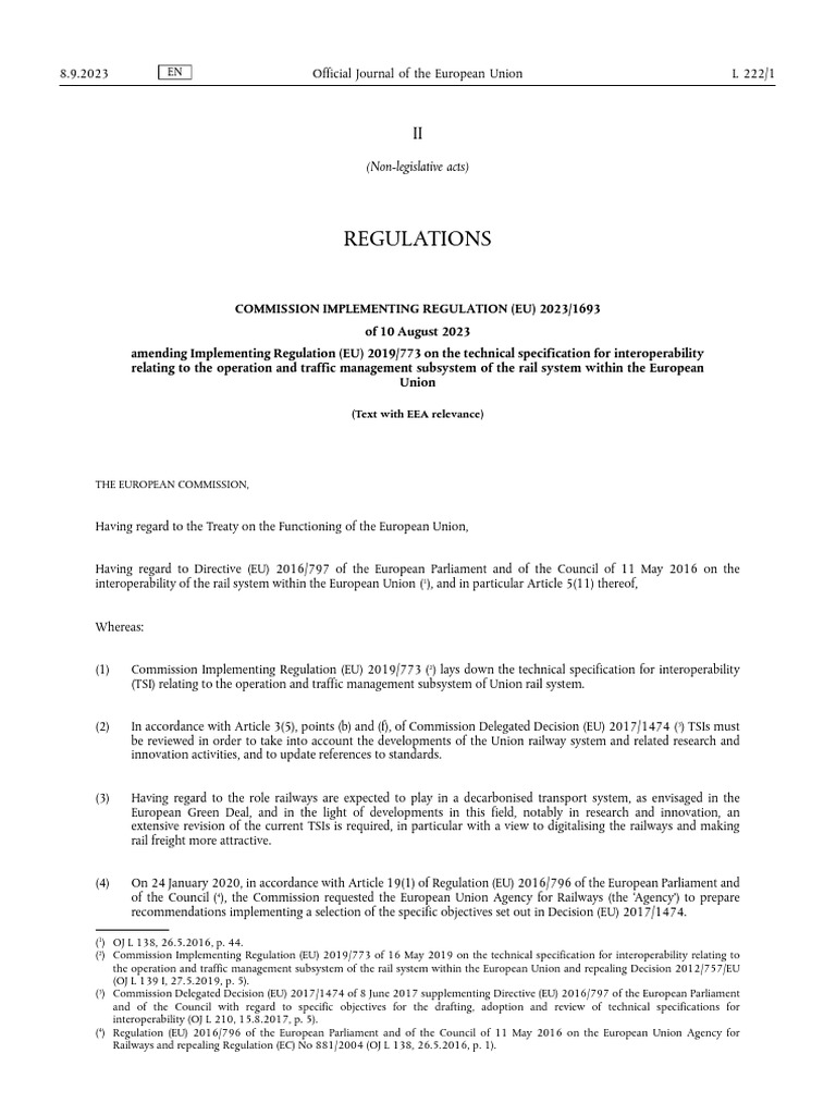 European Union - Official journal | PDF | European Union | Rail Transport