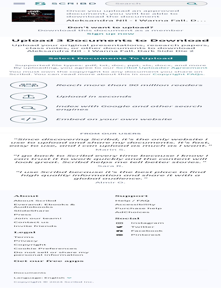 Upload A Document Scribd | PDF