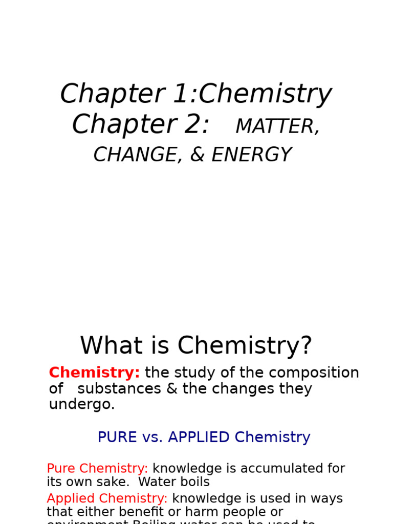 Ch01 Powerpoint (1) | PDF | Chemistry | Experiment