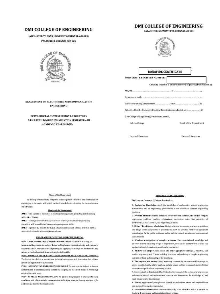 DSD Lab Record For PO | PDF