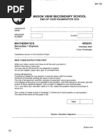 Sec 1 WA1 Math Mock Exam Paper | PDF | Numbers | Significant Figures