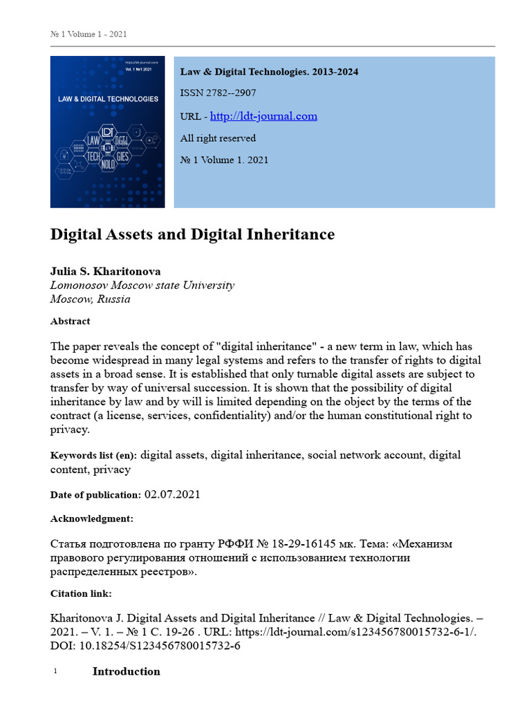 Digital Inheritance Explained | PDF | Intellectual Property | Cryptocurrency