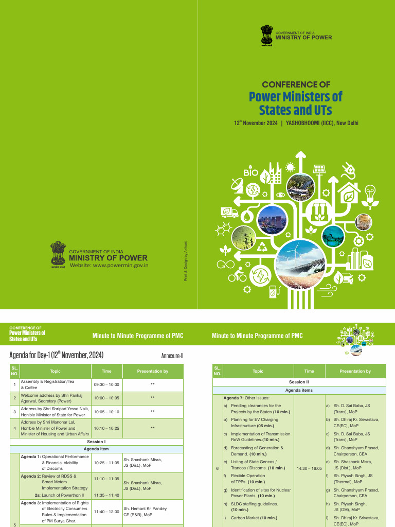 Minute To Minute Programme 2024 | PDF | Energy Technology | Sustainable Development