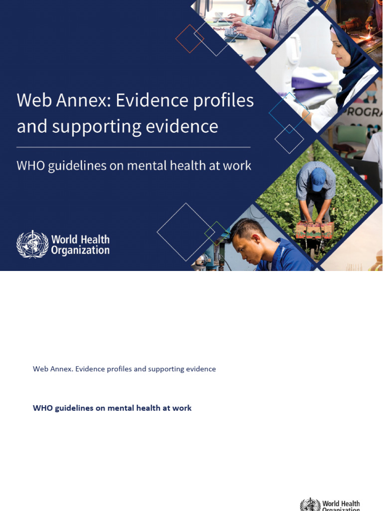 WHO Guideline mental Health | PDF | Systematic Review | Creative ...