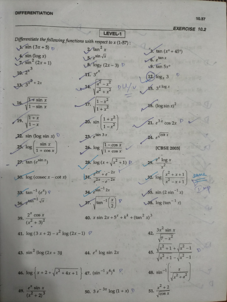 Chain rule Homework | PDF | Calculus | Subtraction