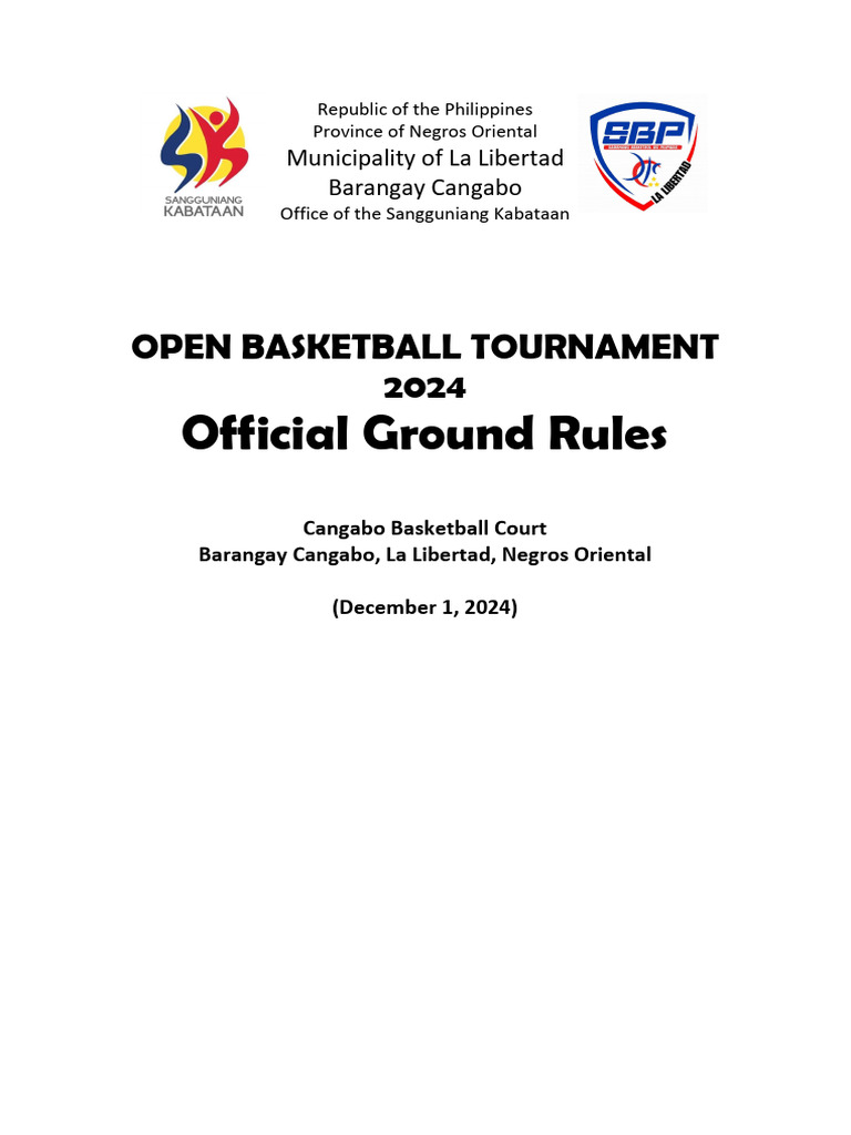 Cangabo Ground Rules PDF | PDF | Sports