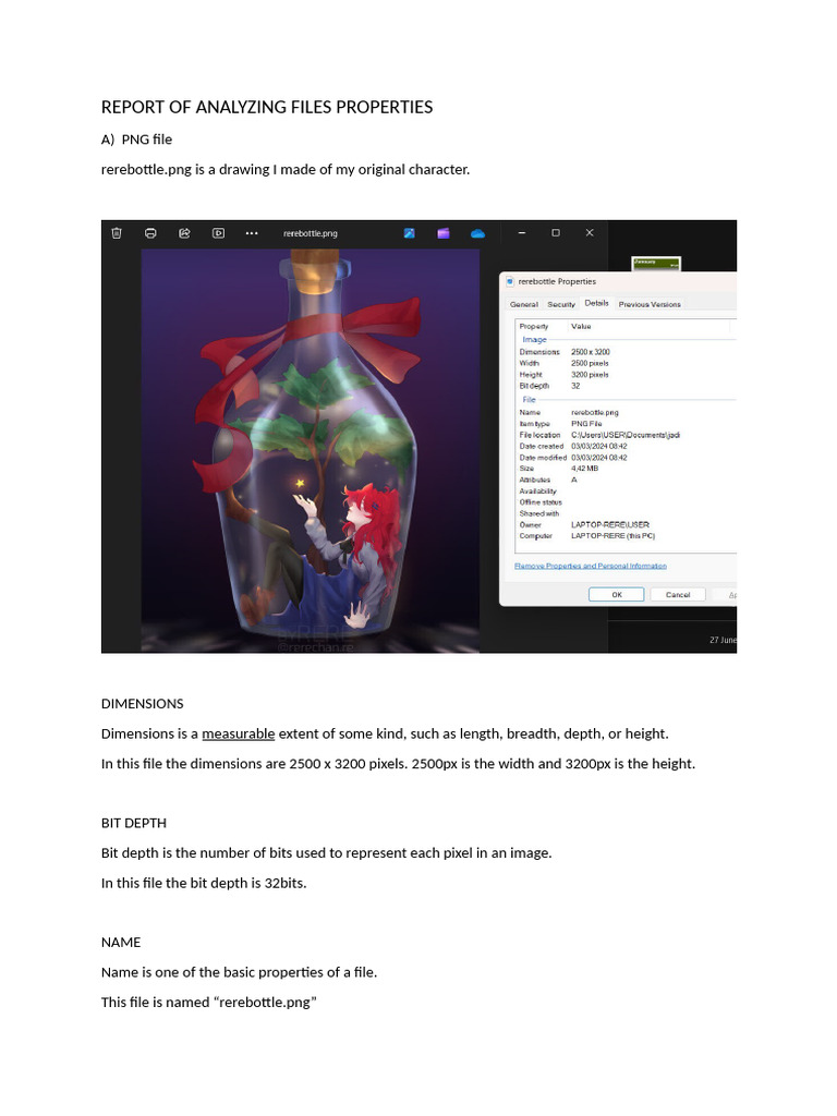 Report of Analyzing The File | PDF | Computer File | Microsoft Power Point